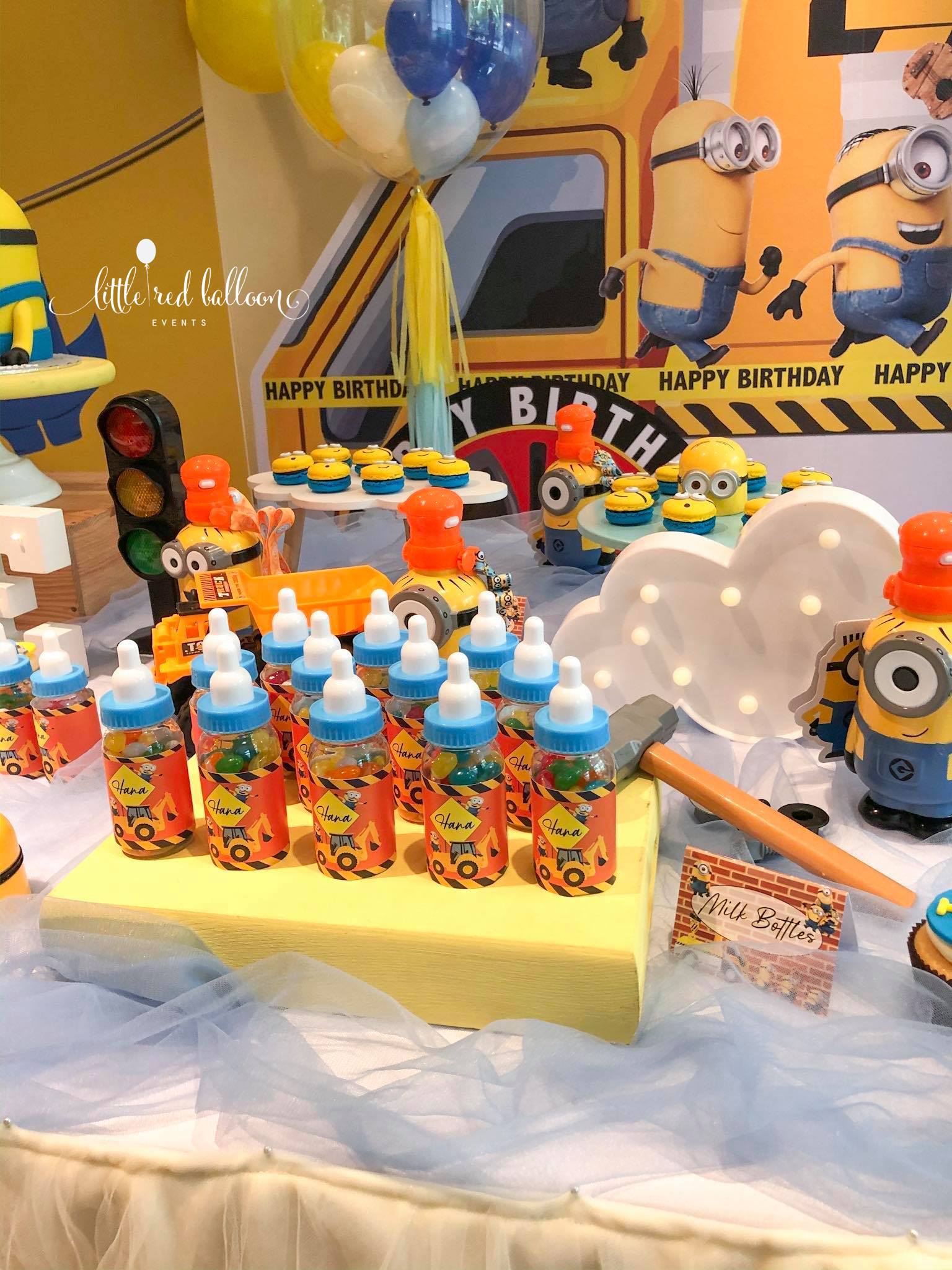 Little Red Balloon – Hana’s Construction Minion Party