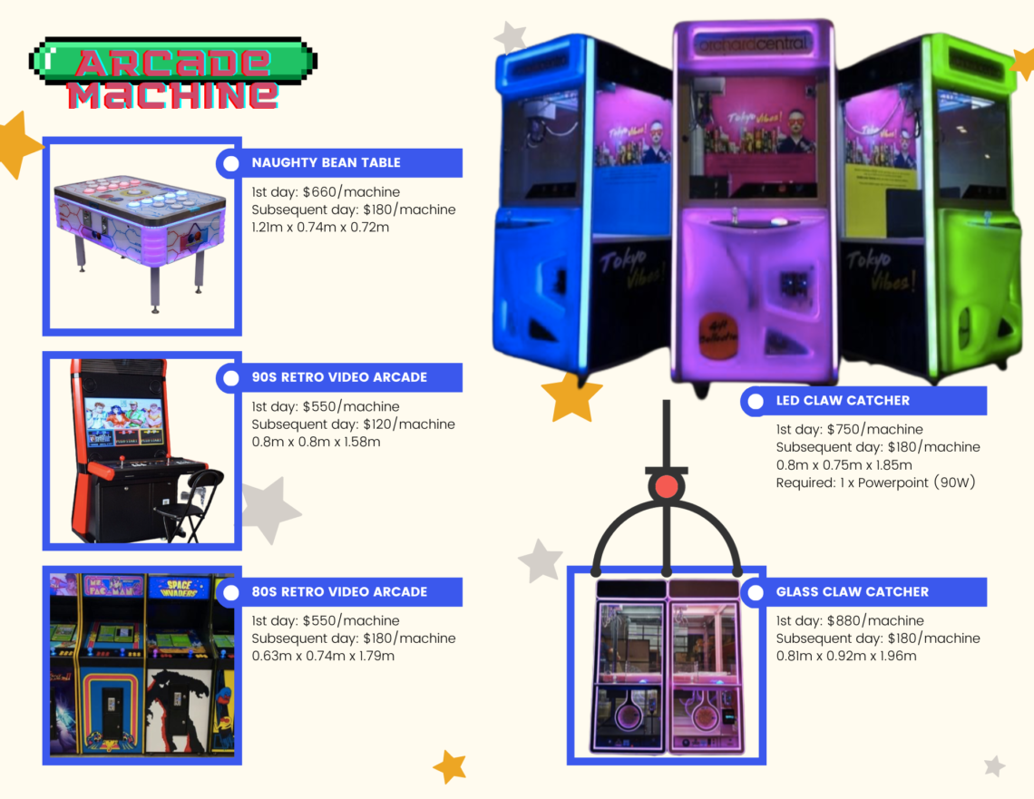 Game Booths & Arcade Machines